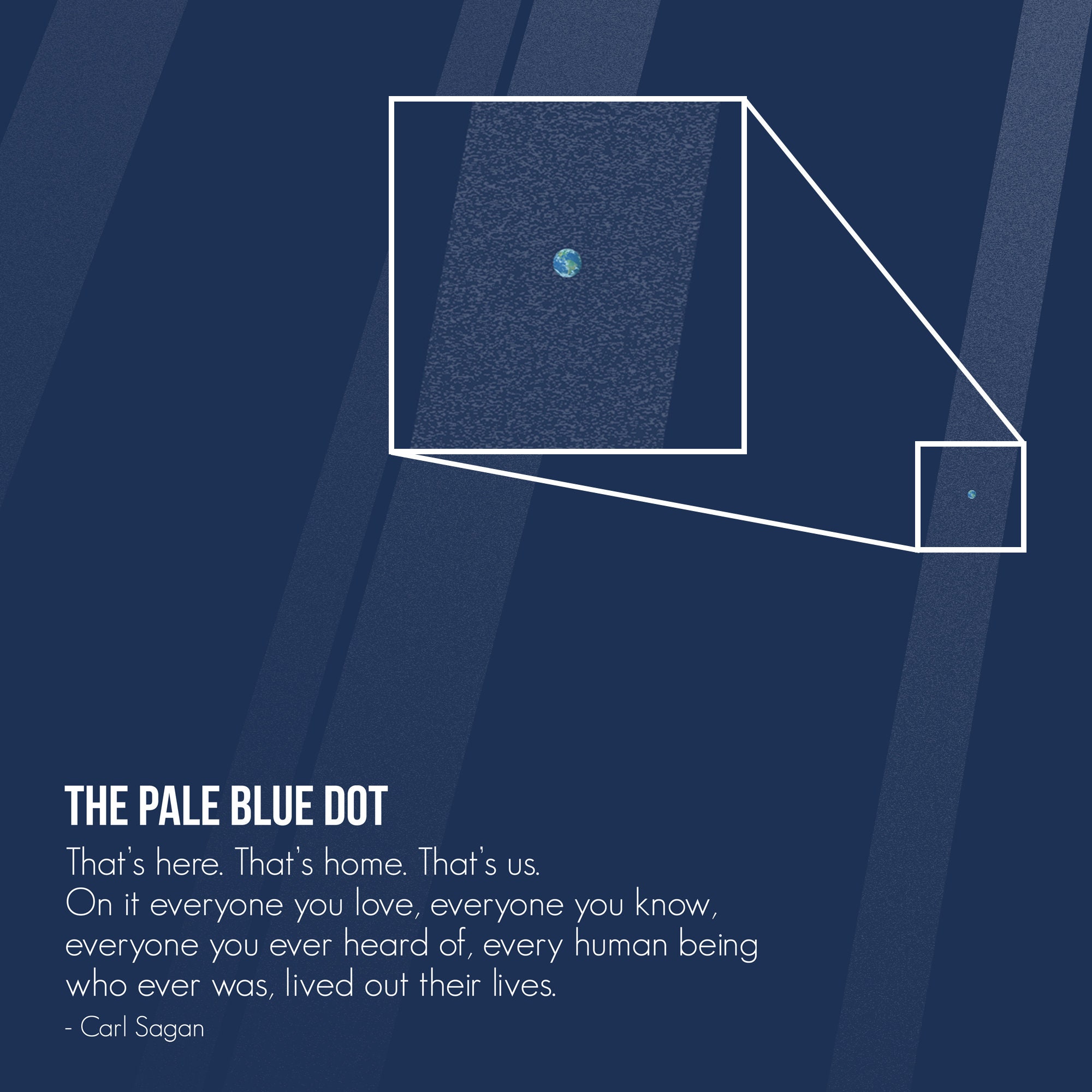 The Pale Blue Dot Inspirational Carl Sagan Quote Print | Etsy