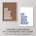 Eat Sleep Code Repeat Poster, Computer Lab Décor, Programmer Print ...