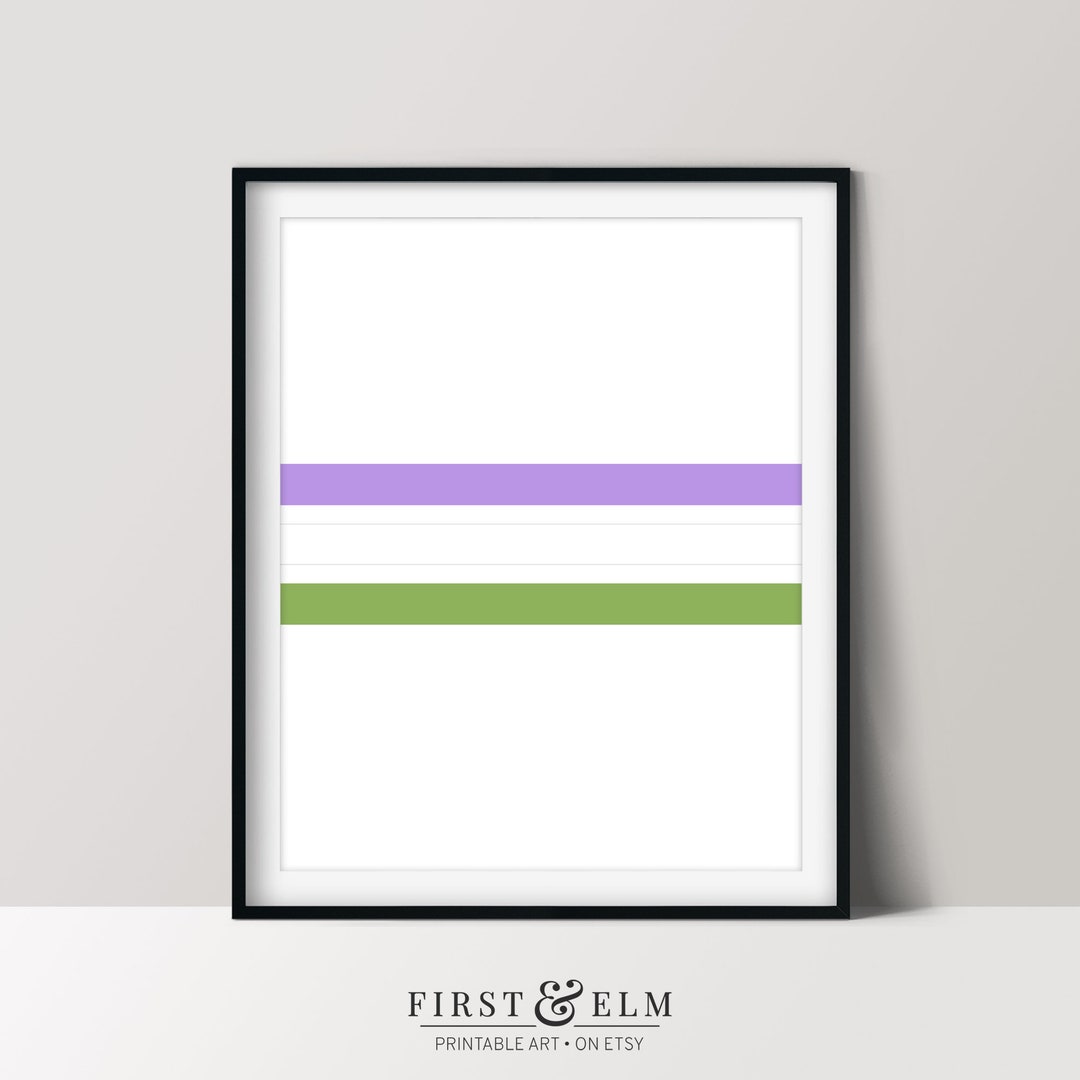 Genderqueer Flag Colors, Minimalist Design, LGBTQIA Pride, Instant ...