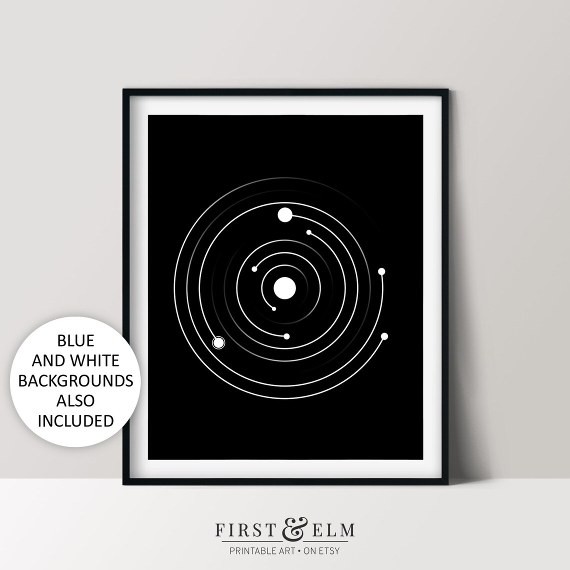 Planet Orbits Art Print Astronomy Poster Outer Space Theme - Etsy