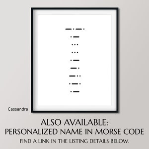 Morse Code Custom Quote or Text, Unique Gift Ideas, Secret Message ...