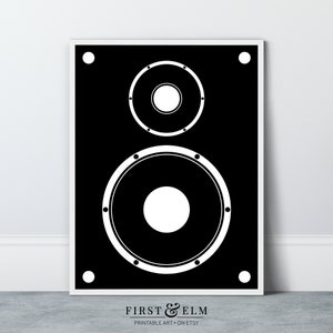 Music Room Wall Art, Set of 4 Prints, Musician Gift Ideas, Black and ...