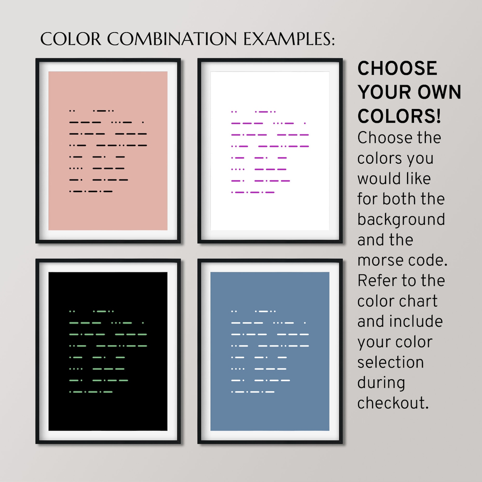 Morse Code Custom Quote or Text Unique Gift Ideas Secret | Etsy