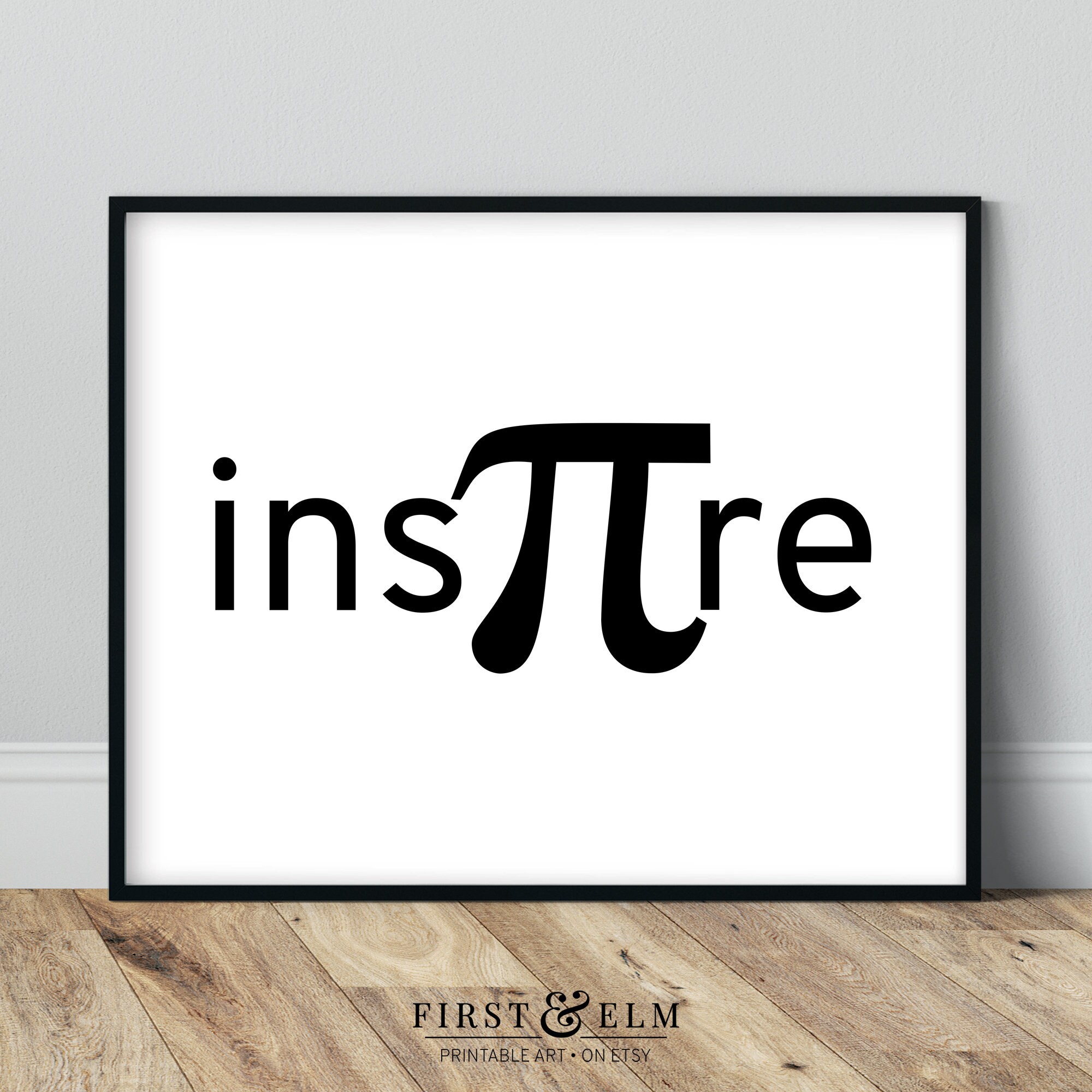 Inspire Pi Poster Math Teacher Gifts Instant Download Math - Etsy