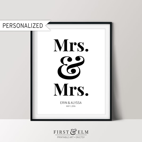 Mr and Mrs Printable - Etsy