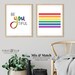Be You Tiful Poster Pride Rainbow Art Printable Download - Etsy