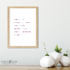 Morse Code Custom Quote or Text, Unique Gift Ideas, Secret Message ...
