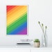 Rainbow Art Print LGBT Home Décor Pride Flag Colors - Etsy