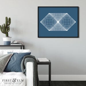 Penrose Diagram Poster, Spacetime Illustration, Nerdy Home Decor ...