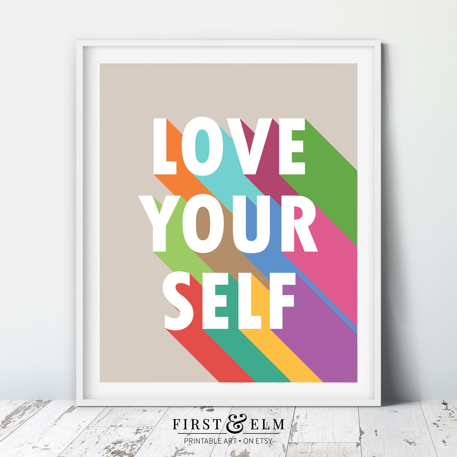 Love Yourself Poster Self-care and Wellness Art Print - Etsy