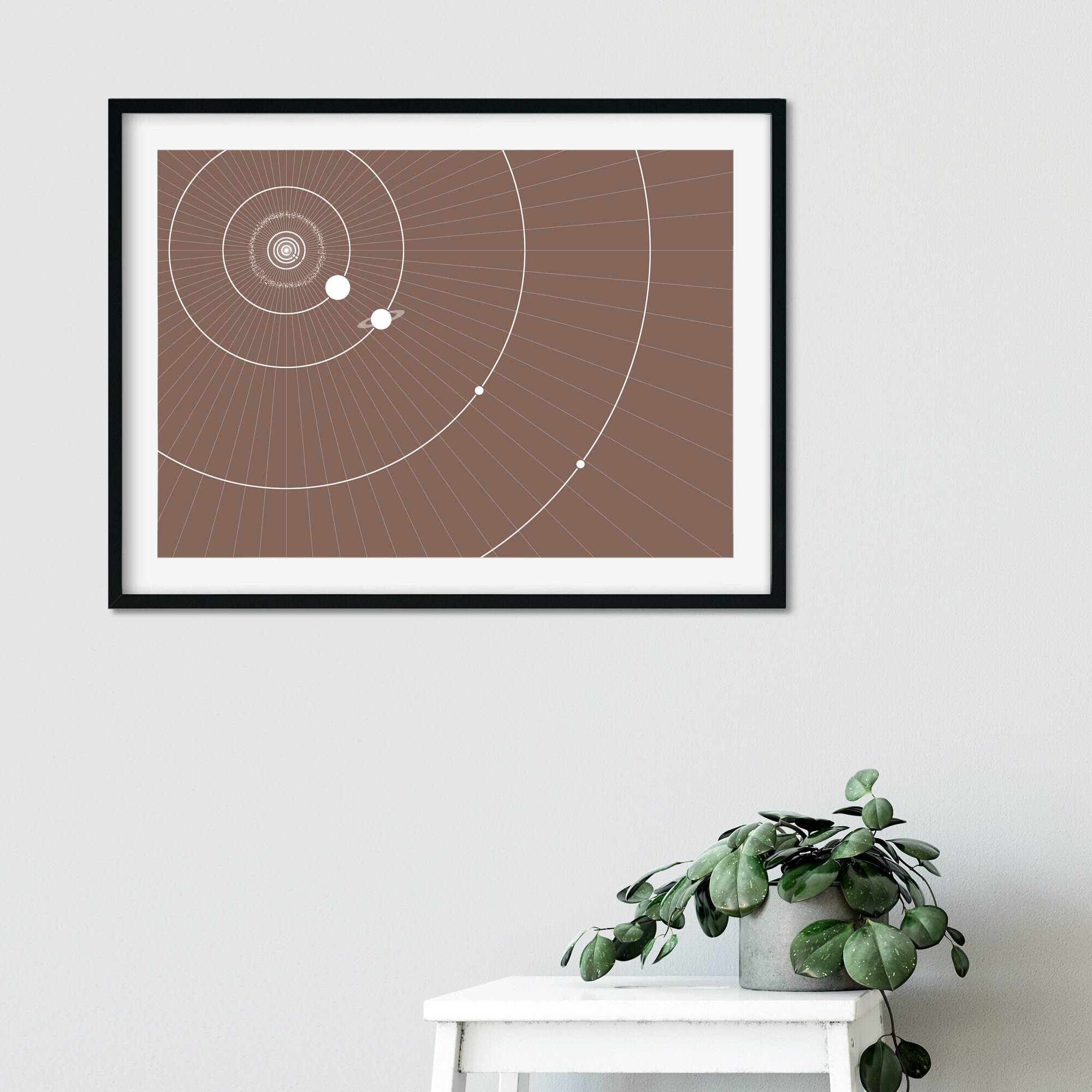 Planet Orbits Poster Solar System Print Space Themed Room - Etsy