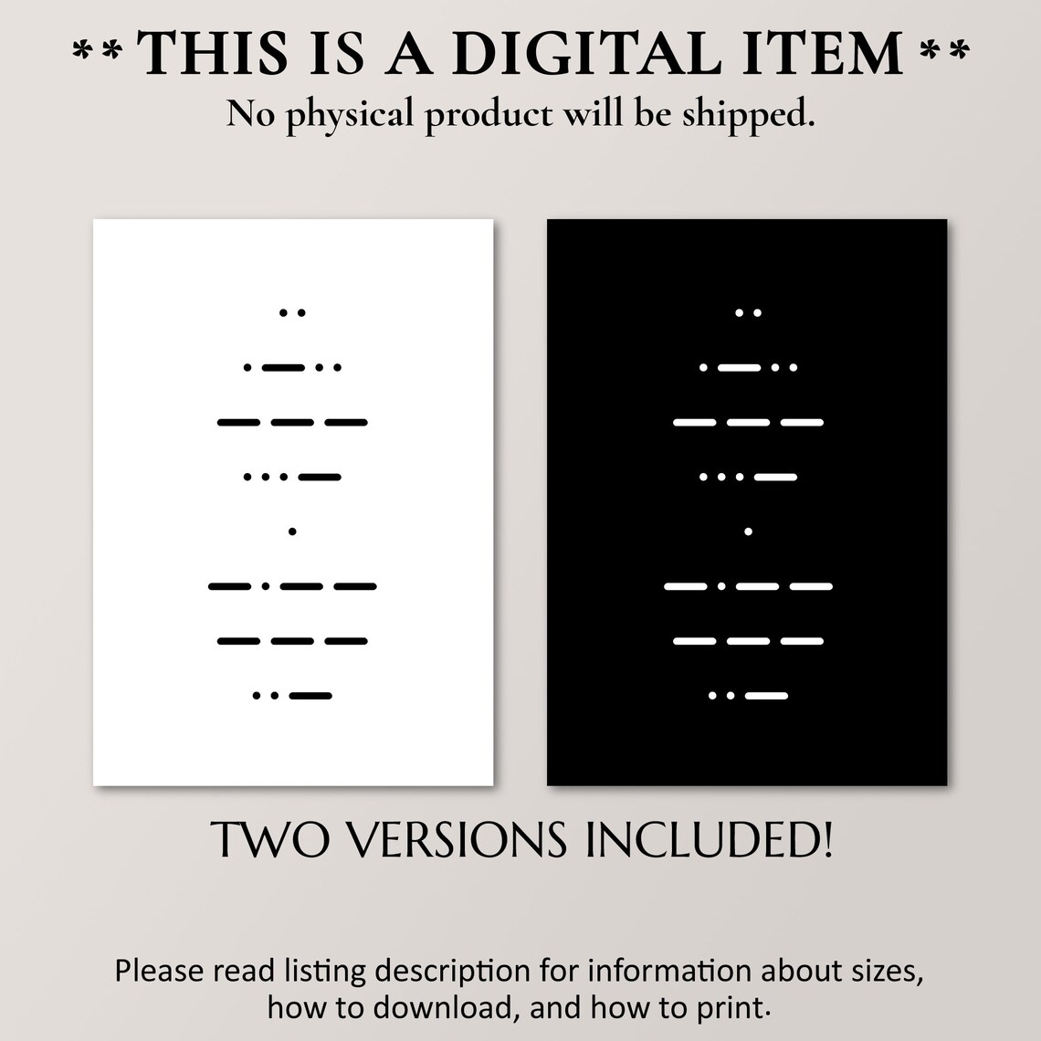 Morse Code I Love You Poster Unique Gift Ideas Modern - Etsy