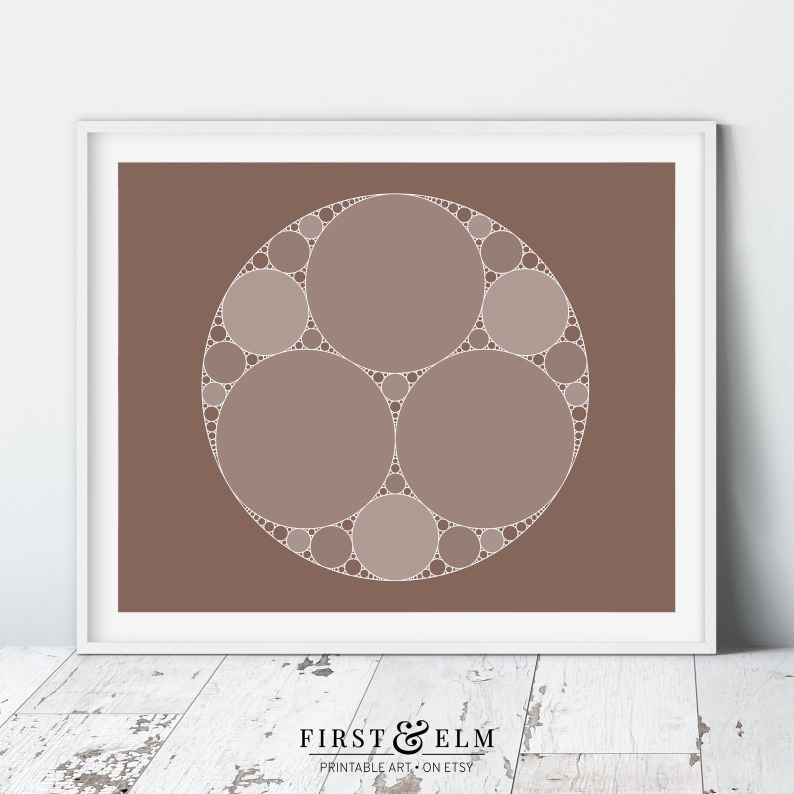 Apollonian Gasket Fractal Art Design Math Nerd Poster | Etsy