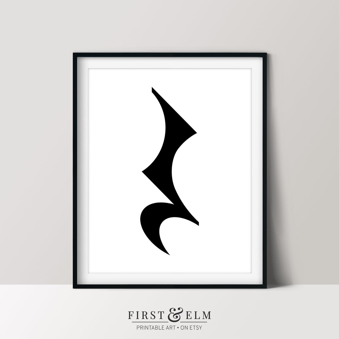 Unique Décor for Music Lovers, Musical Quarter Rest Symbol, Classroom ...