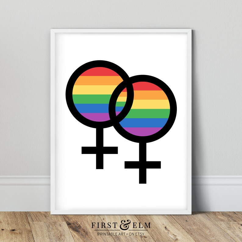 LGBT Pride Wall Art Set of 6 Prints Unique Gallery Wall - Etsy