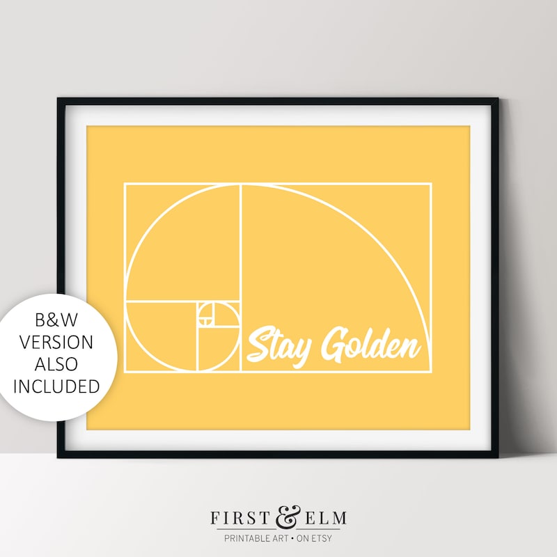 Golden Ratio Print - Etsy