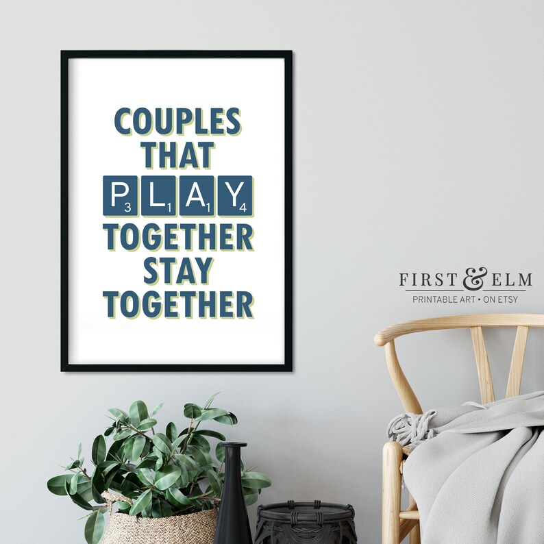 Couples That Play Together Stay Together Families That Play | Etsy
