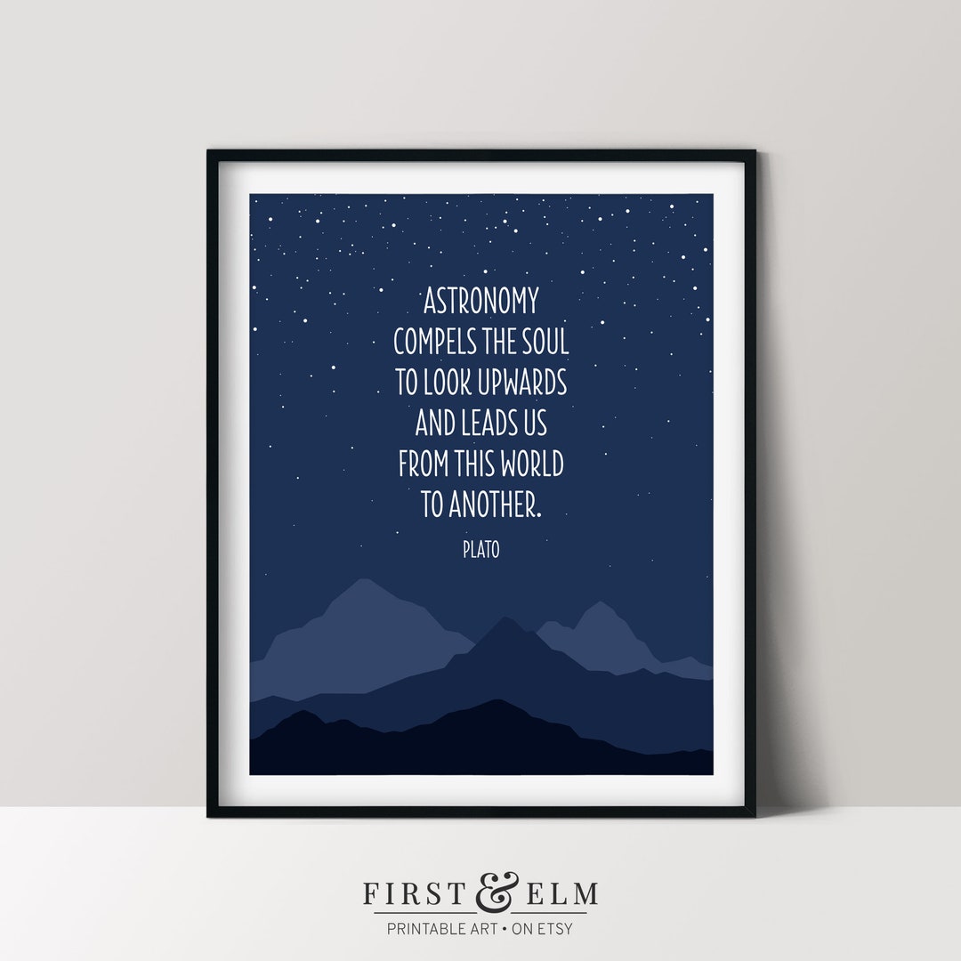 Inspirational Astronomy Quote Poster, Printable Science Classroom Décor ...