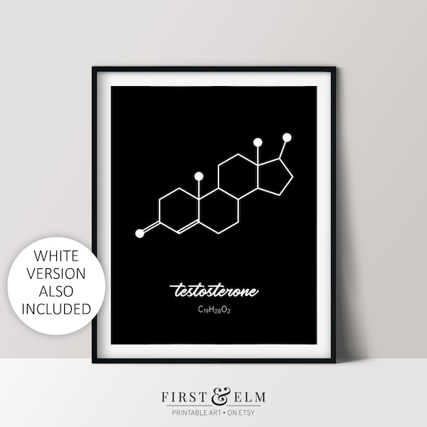Testosterone Poster - Etsy