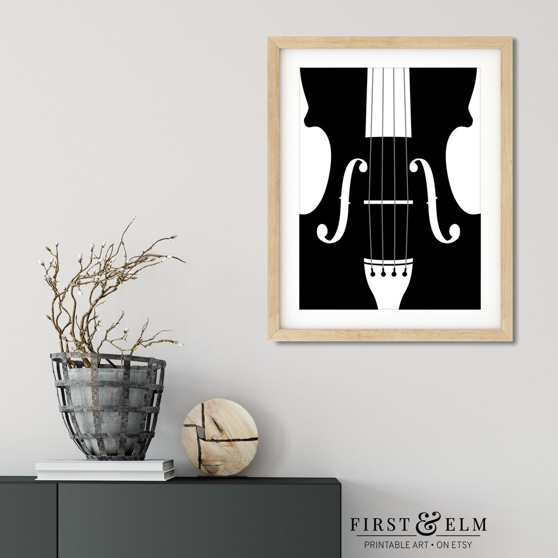 Violin Art Print Minimalist Wall Art Violinist Poster | Etsy