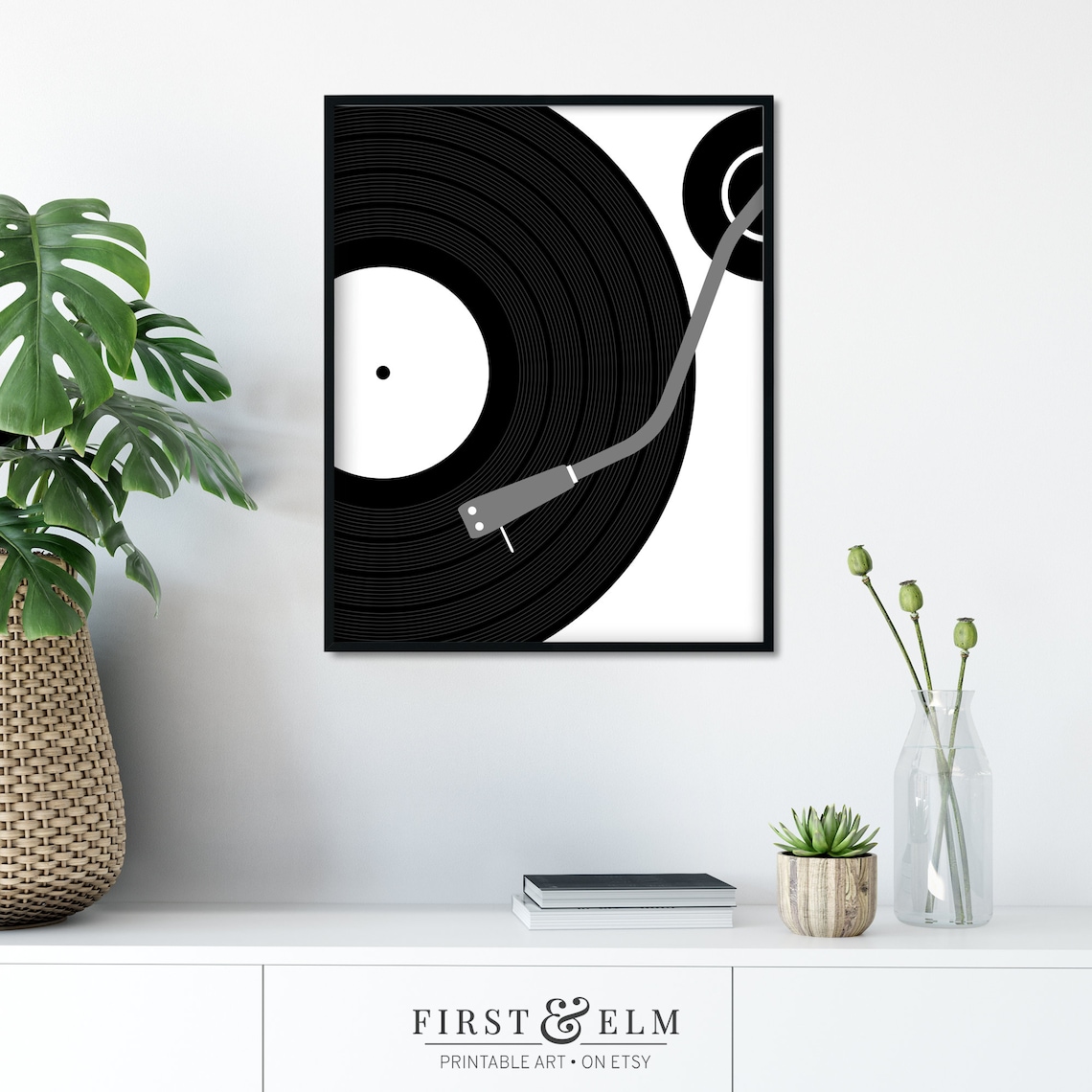 Record Player Poster Turntable Print Band Studio Décor - Etsy