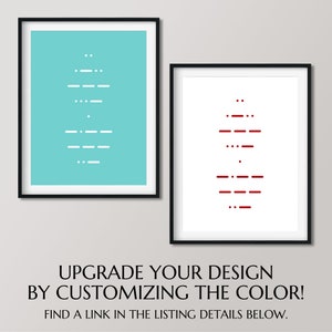 Morse Code I Love You Poster, Unique Gift Ideas, Modern Minimalist ...