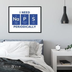 I Need Naps Periodically, Funny Science Art, Nerdy Baby Nursery ...