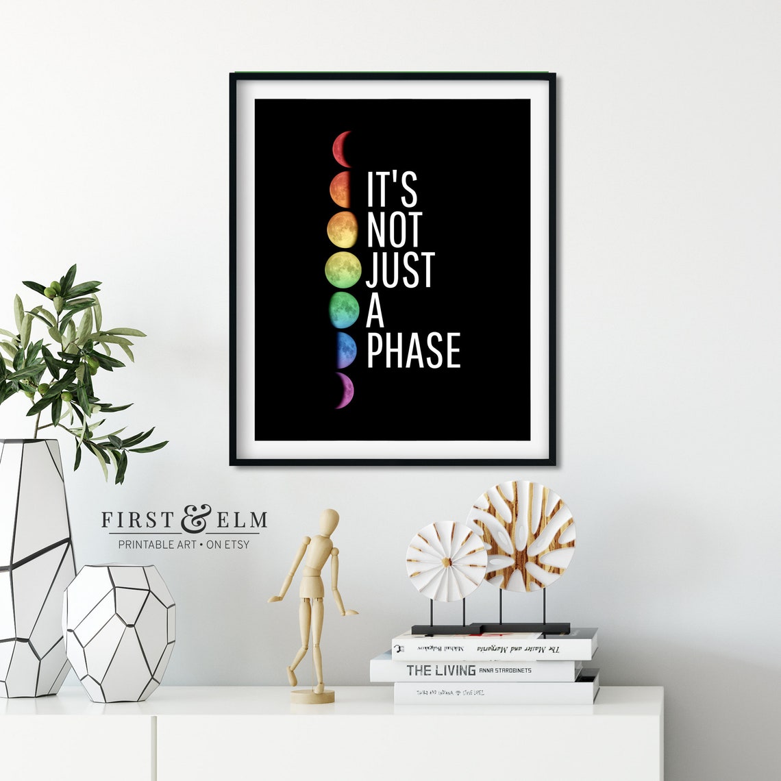 It’s Not Just a Phase, Gay Pride Wall Art, Rainbow Poster, Printable ...