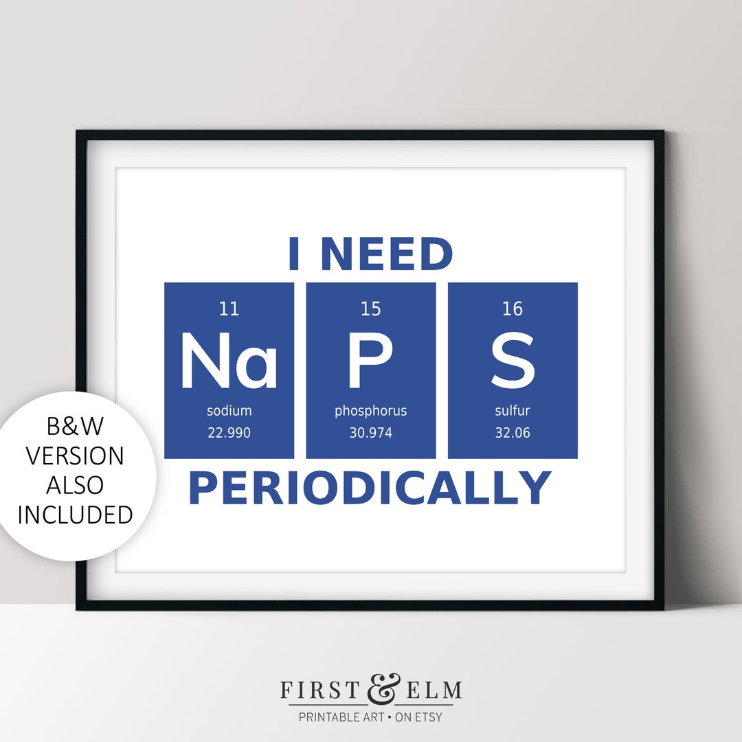 I Need Naps Periodically, Funny Science Art, Nerdy Baby Nursery ...