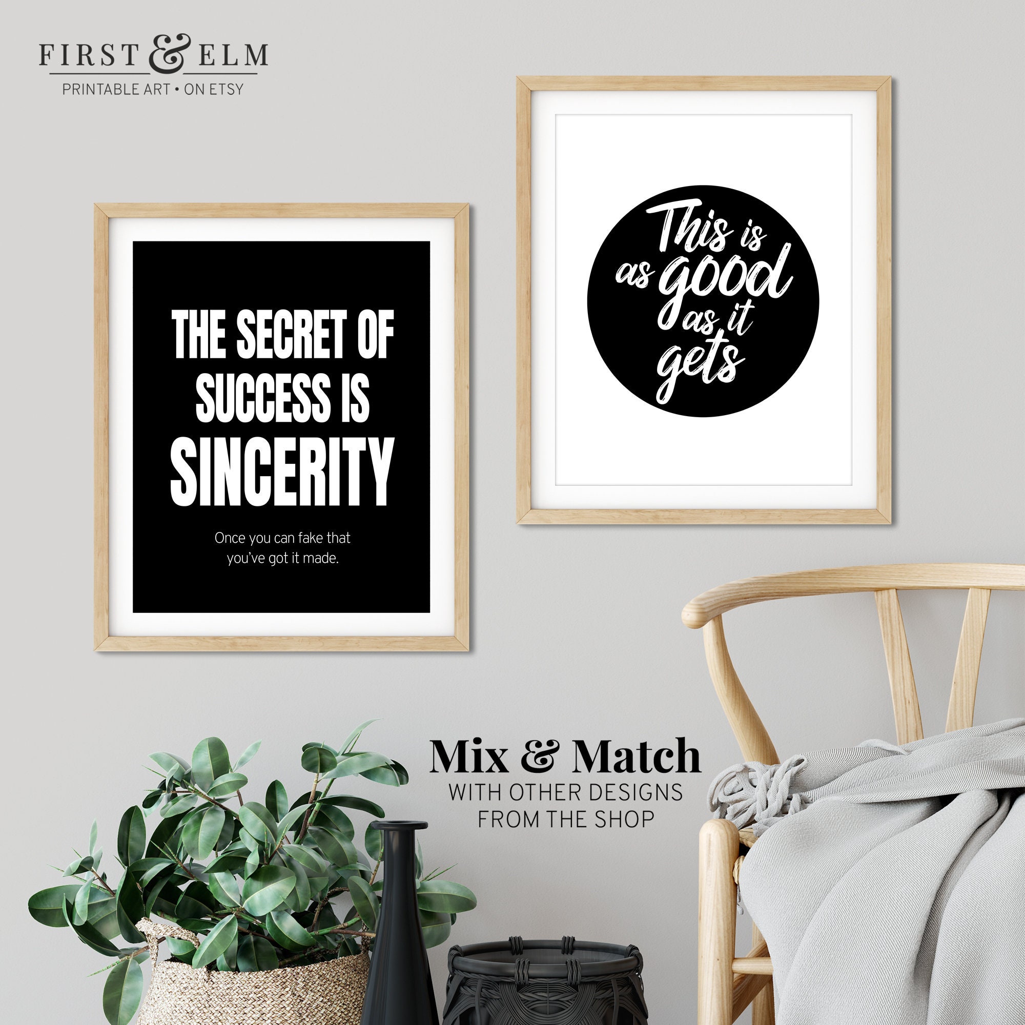 The Secret of Success is Sincerity Funny Motivational Poster - Etsy