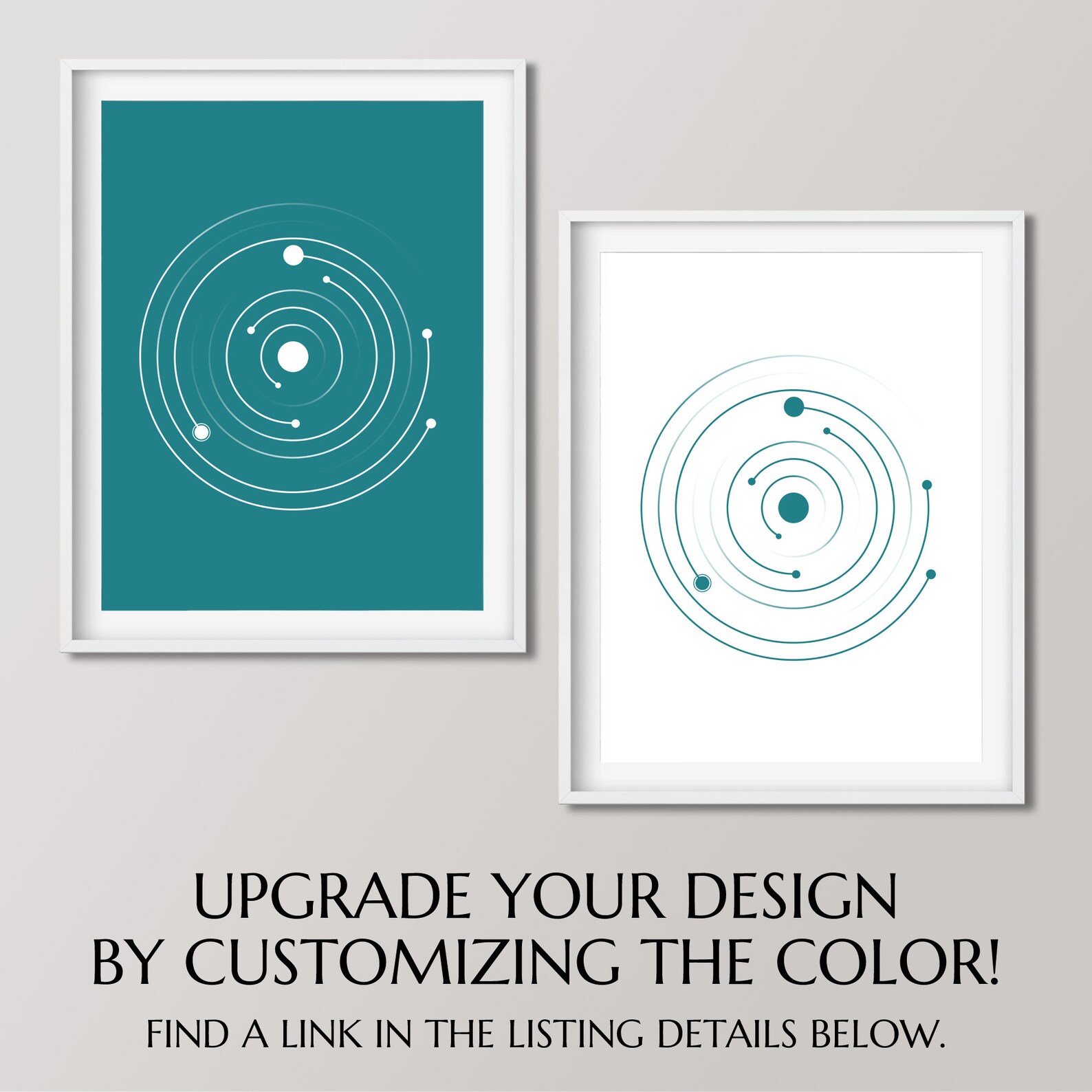 Planet Orbits Art Print Astronomy Poster Outer Space Theme - Etsy