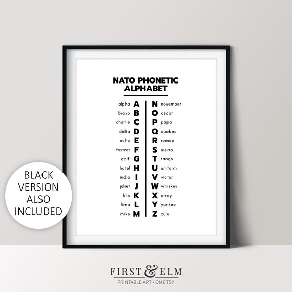 Police Phonetic Alphabet Chart Police Mnemonic Alphabet, 49% OFF