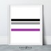 Asexual Pride Print Modern Pride Flag Minimalist Stripes - Etsy