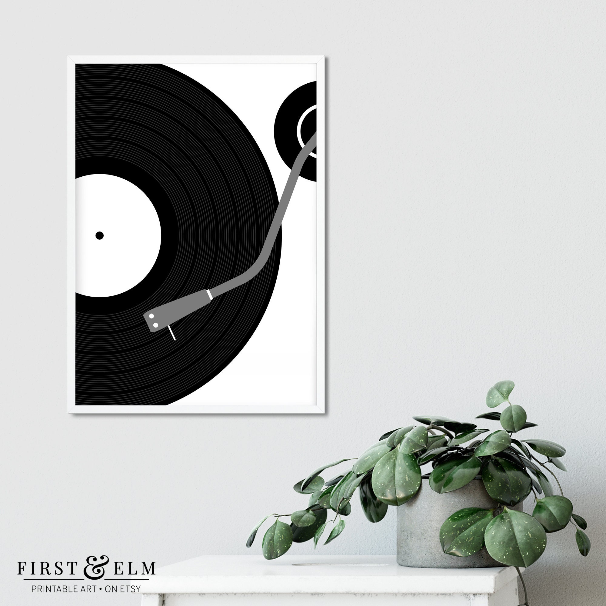 Record Player Poster, Turntable Print, Band Studio Décor, Music Wall ...