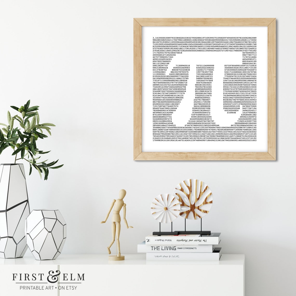 Pi Digits Poster Math Geek Décor Classroom Wall Art Teacher | Etsy