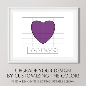 Heart Graph Equation, Math Lover Poster, Nerd Love Gifts, Instant ...