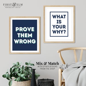 What is Your Why, Goal Inspiration Poster, Motivational Quote ...