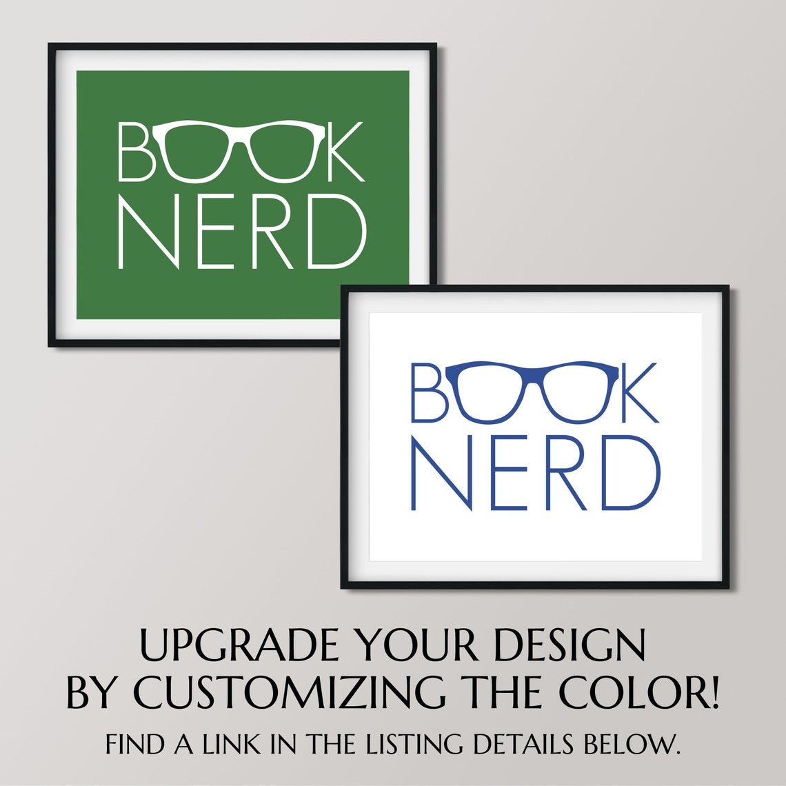 Book Nerd Poster Home Library Décor Gifts for Readers Book - Etsy