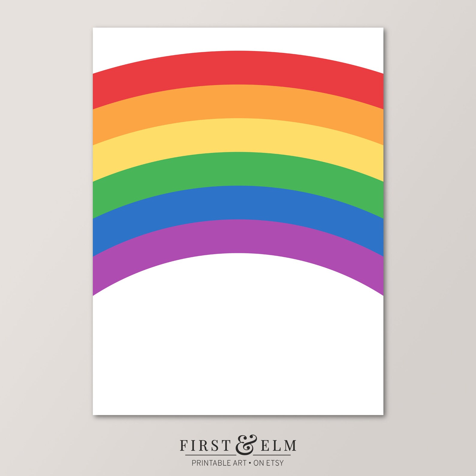 Rainbow Set of 3 Prints LGBT Pride Colors Living Room Décor - Etsy
