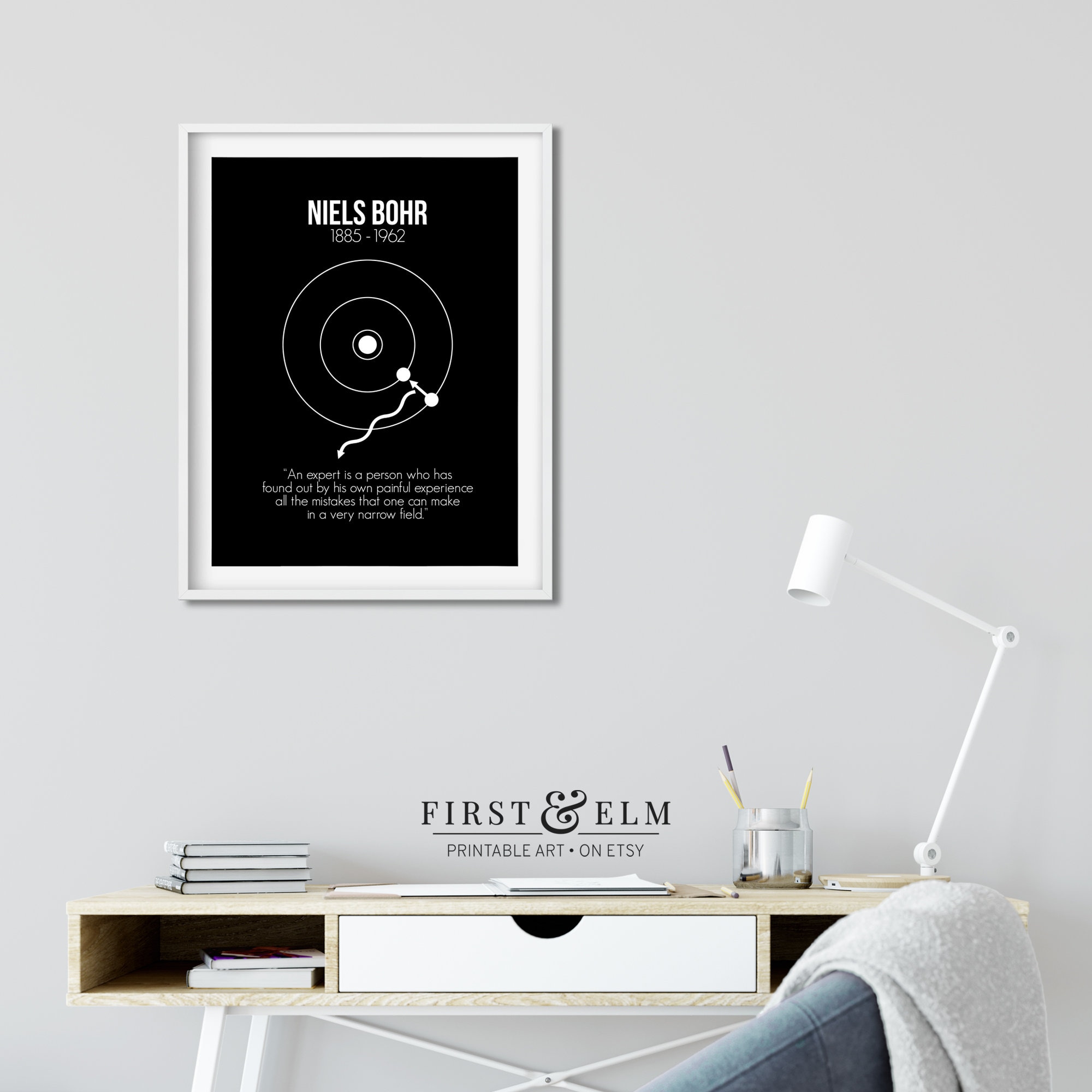 Niels Bohr Poster Famous Scientist Teacher Gift Ideas - Etsy