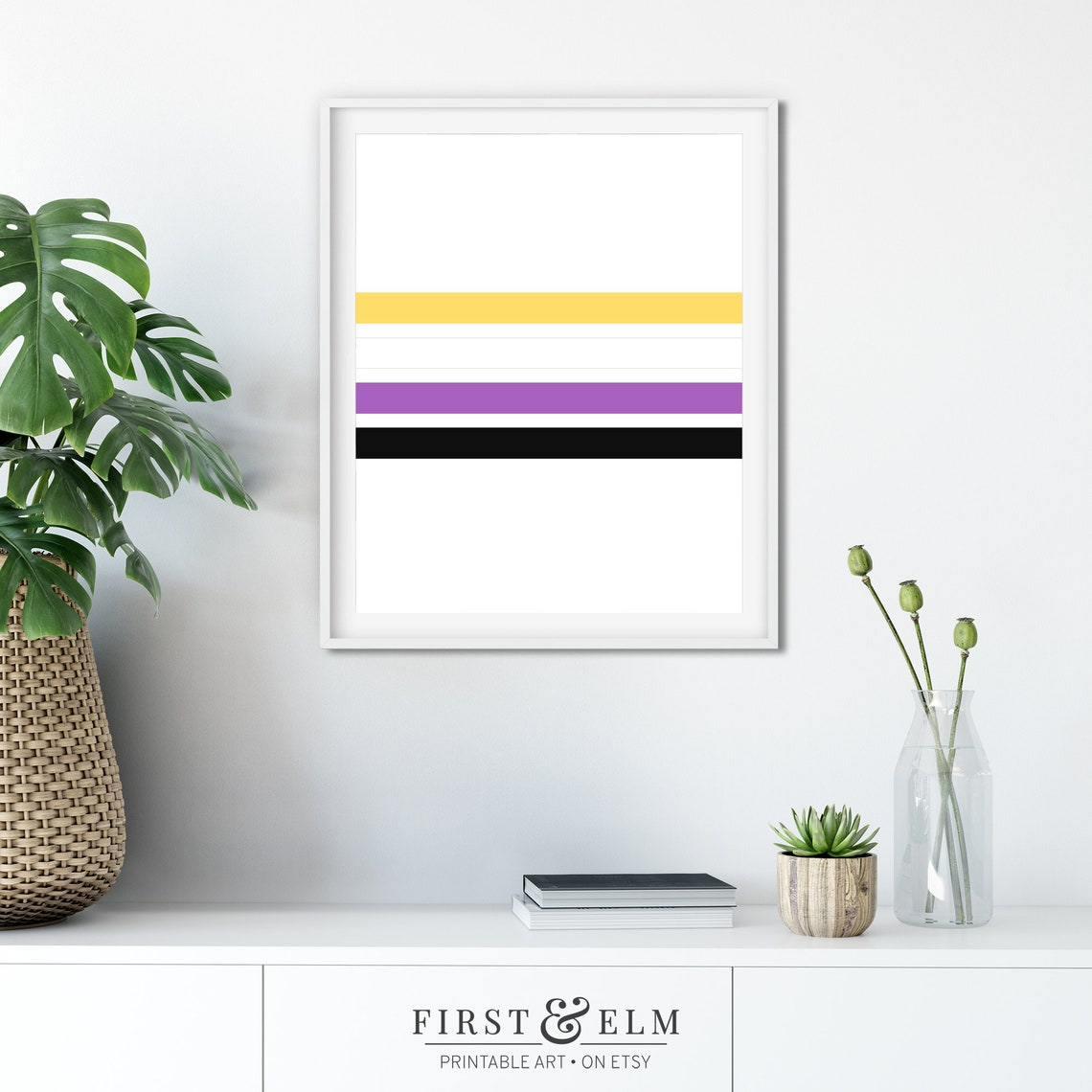 Nonbinary Pride Flag LGBTQIA Awareness Non Binary Colors | Etsy Nonbinary Pride Flag LGBTQIA Awareness Non Binary Colors | Etsy