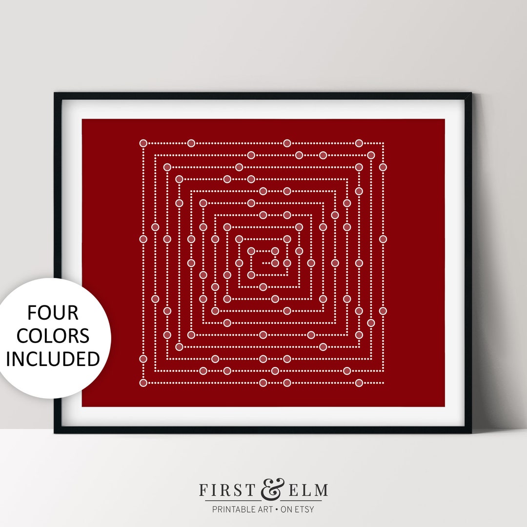 Prime Spiral Poster, Ulam’s Spiral, Prime Numbers Abstract Art, Gifts ...