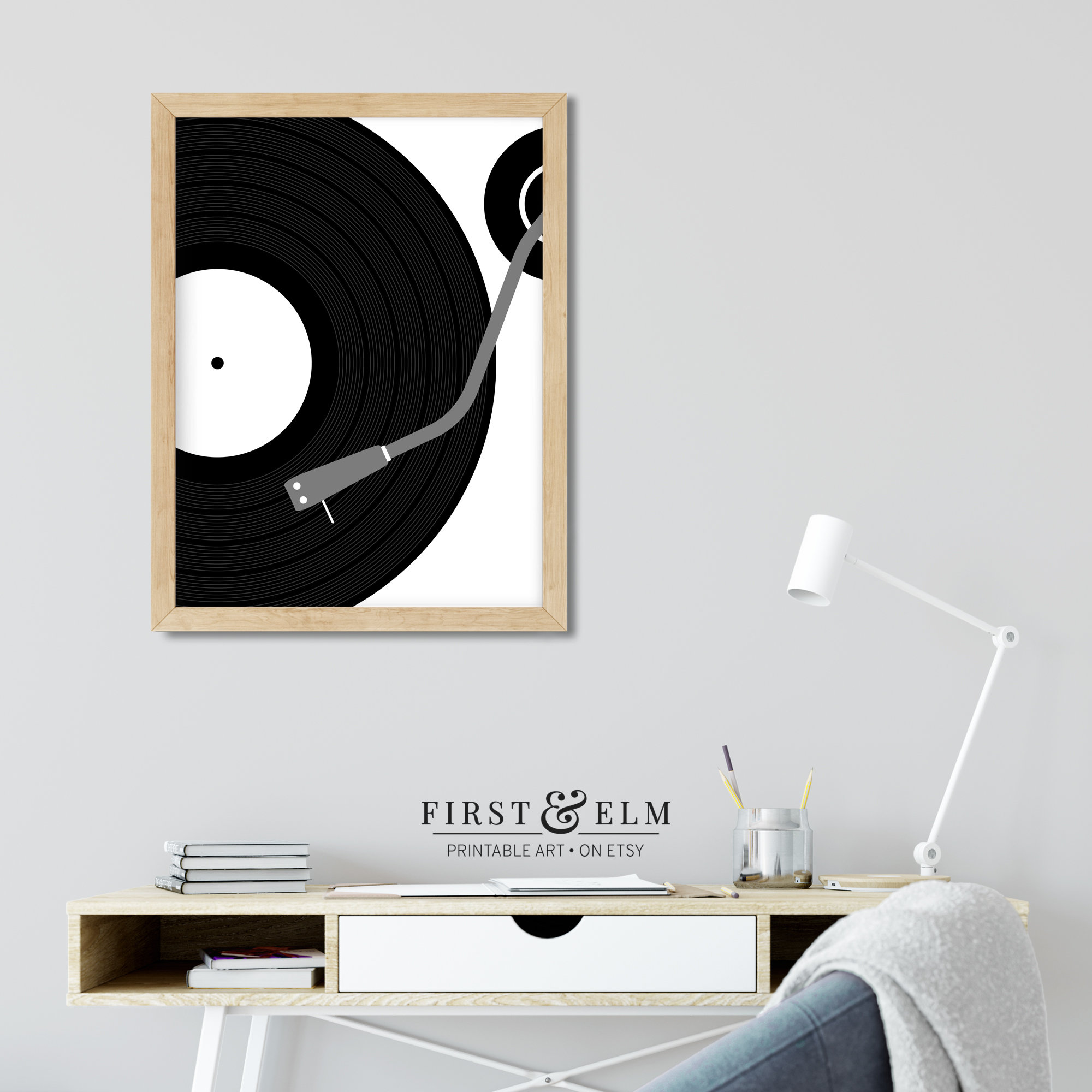 Record Player Poster, Turntable Print, Band Studio Décor, Music Wall ...