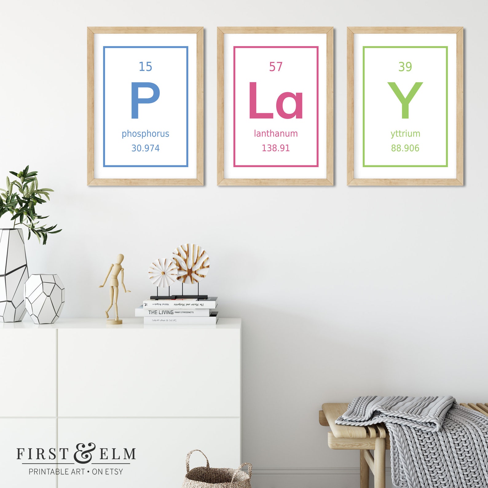 Nerdy Play Sign Set of 3 Prints Science Themed Room Kids - Etsy