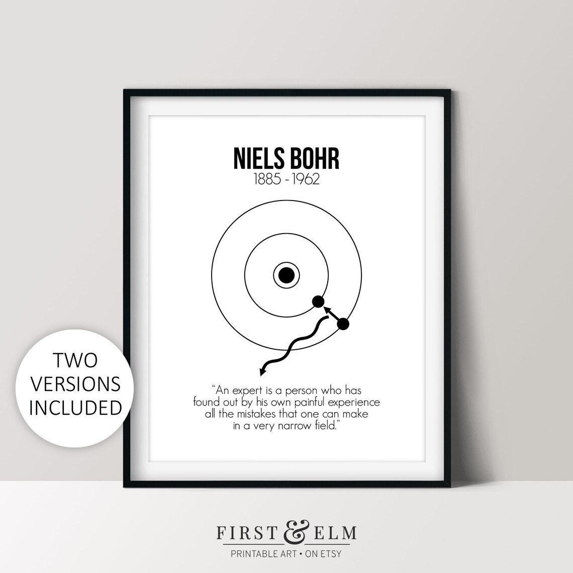 Niels Bohr Poster Famous Scientist Teacher Gift Ideas - Etsy