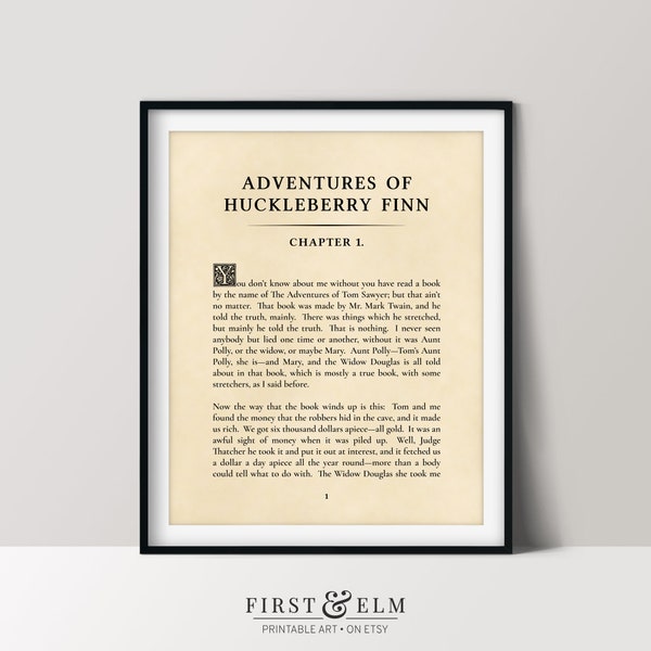 Huckleberry Finn - Etsy