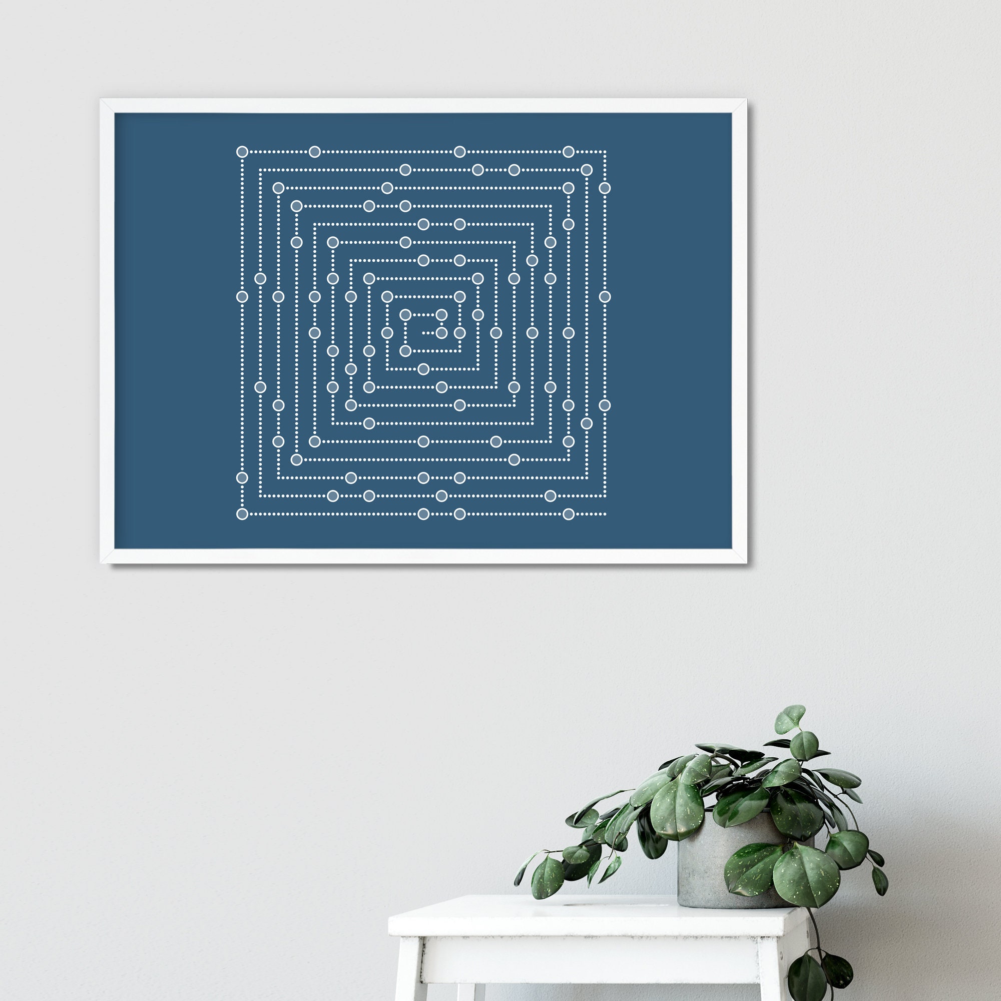 Prime Spiral Poster, Ulam’s Spiral, Prime Numbers Abstract Art, Gifts ...