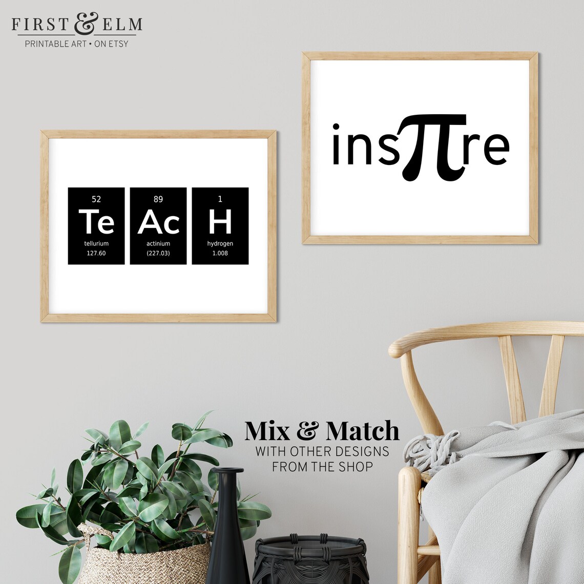 Inspire Pi Poster Math Teacher Gifts Instant Download Math - Etsy