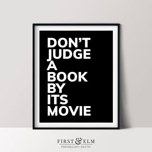 Book by Its Movie - Etsy