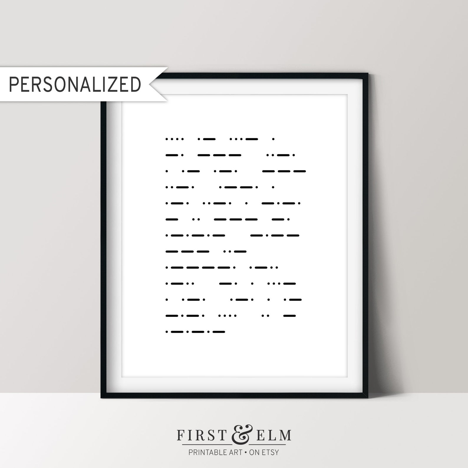 Morse Code Custom Quote or Text Unique Gift Ideas Secret - Etsy